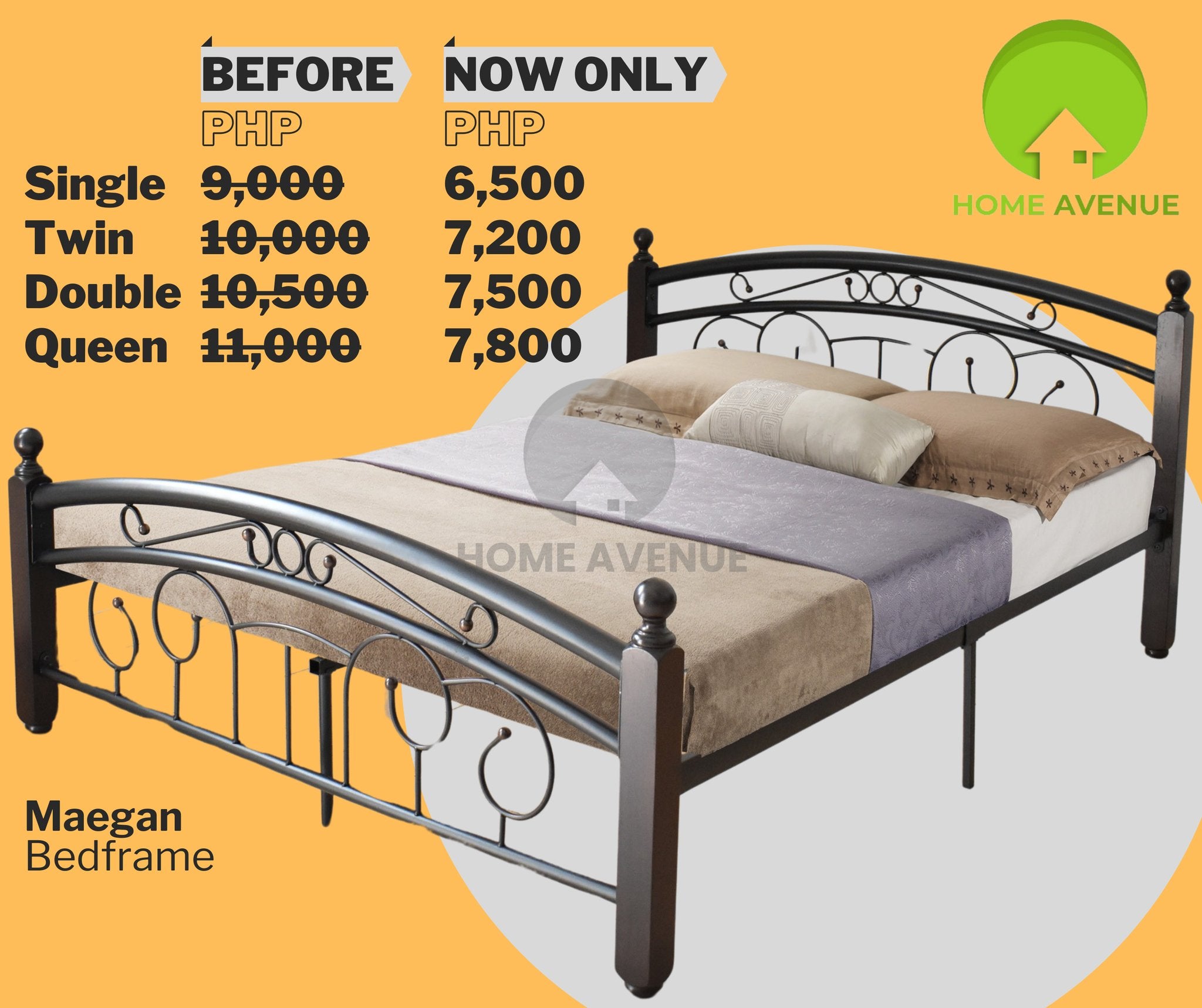 Maegan Bed (Multiple Sizes) – Home Avenue Home and Office Furniture Shop