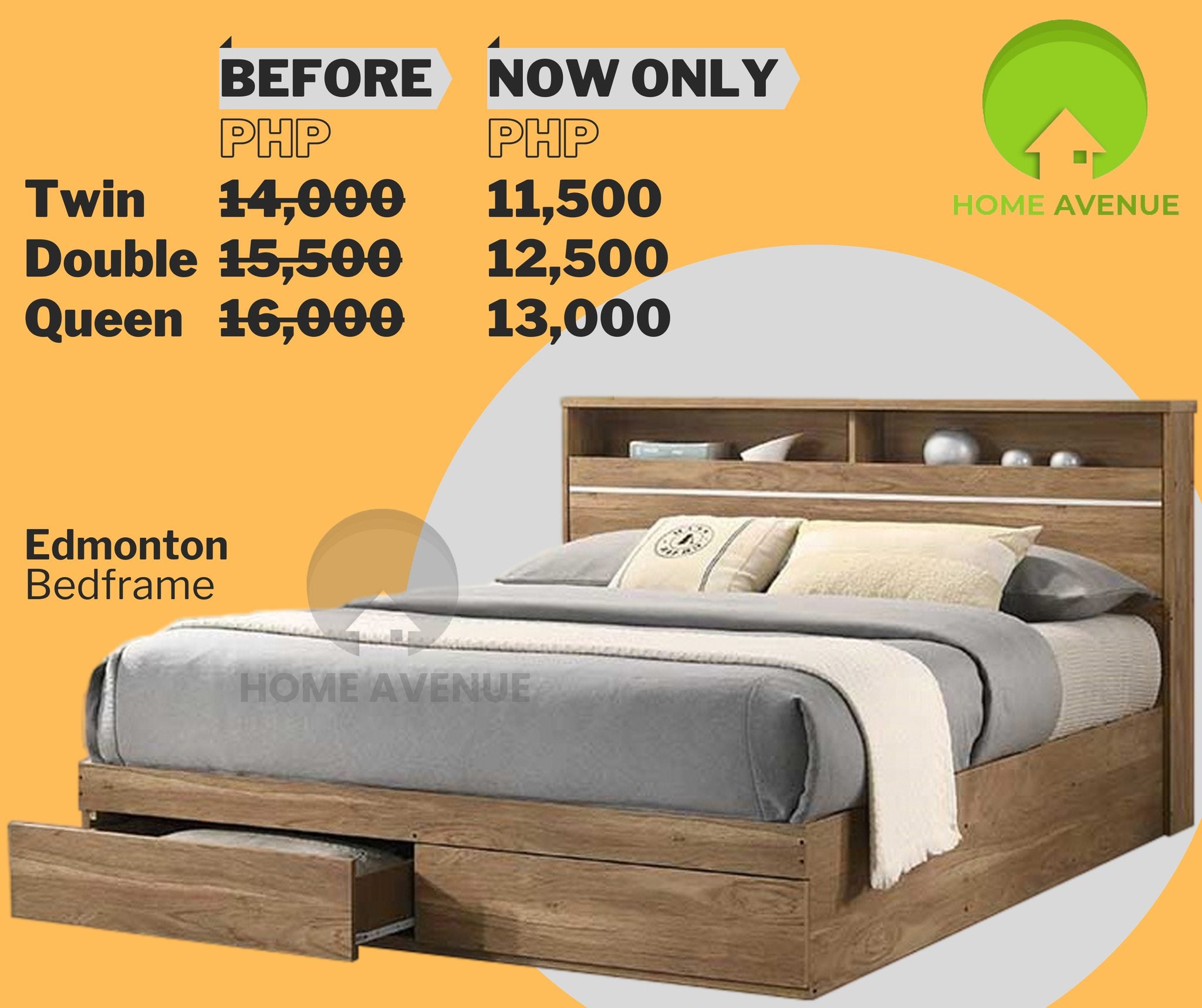 Edmonton Bedframe – Home Avenue Home and Office Furniture Shop