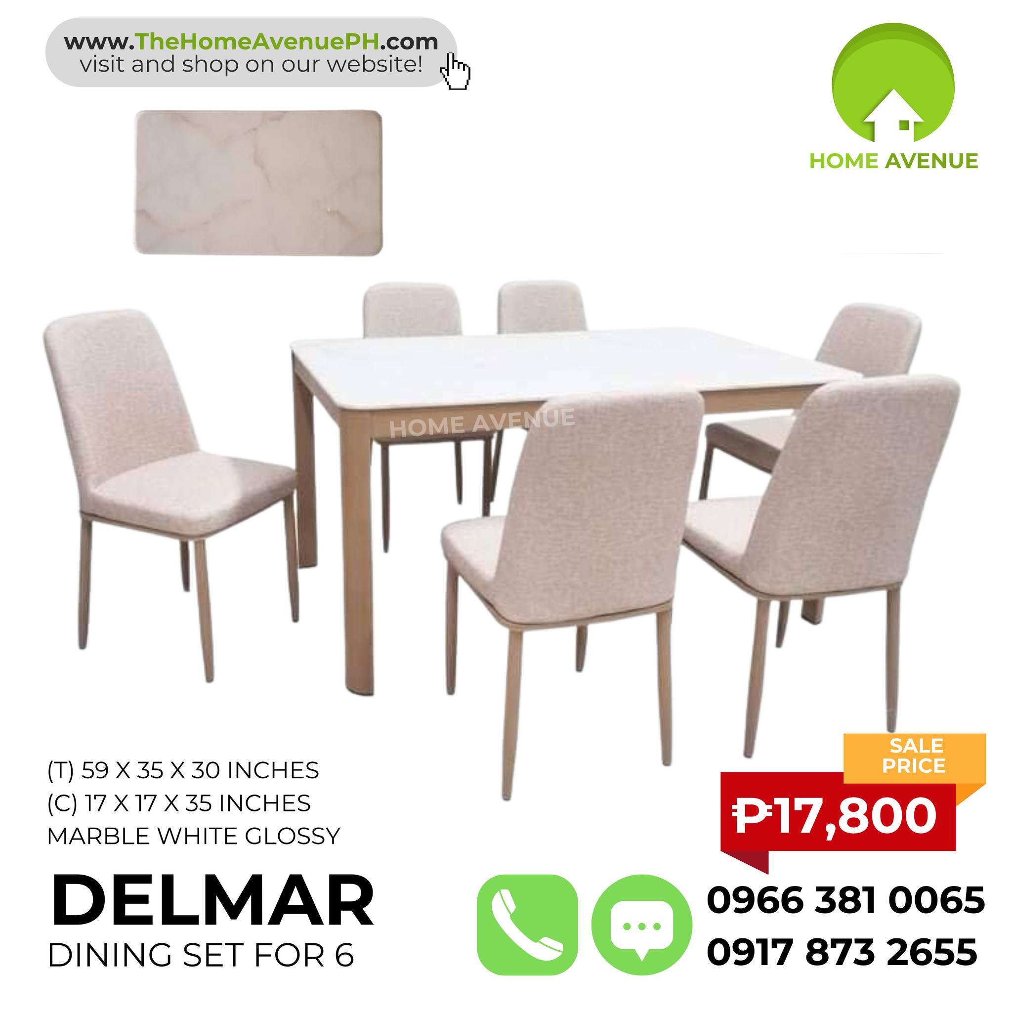 Durant 6-Seater Dining Table at Lowest Price | The Home Avenue – Home ...