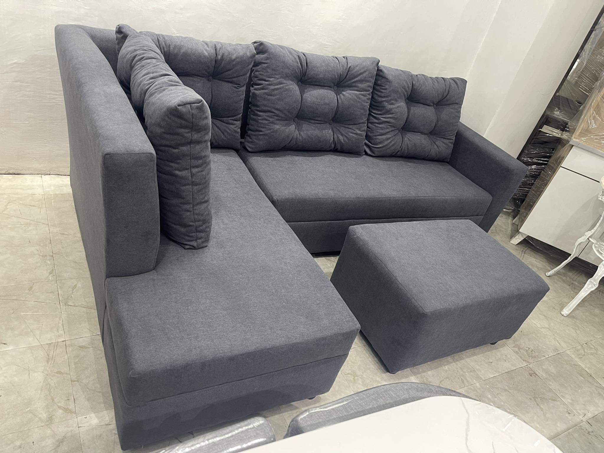 Sunnex L-Type with Stool – Home Avenue Home and Office Furniture Shop