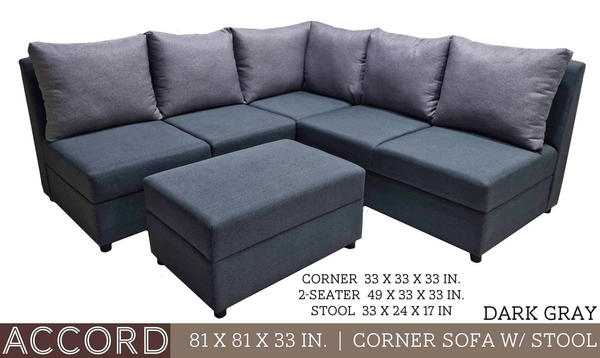 Accord Corner with Stool – Home Avenue Home and Office Furniture Shop