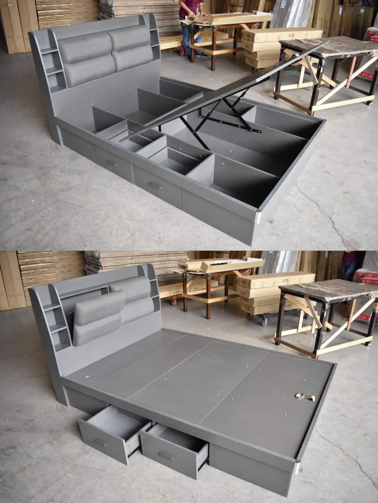 Wicker Bed with Storage Drawers For Home Online | The Home Avenue ...